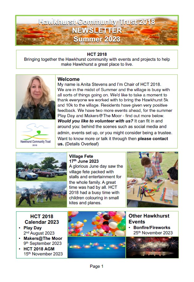 Newsletters | HCT 2018